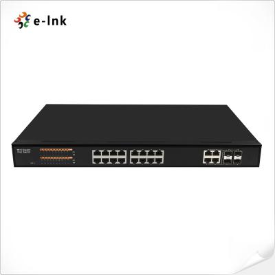 China Managed 16-Port 10/100/1000T 802.3at PoE + 4-Port 100/1000 SFP Combo Ethernet Switch for sale