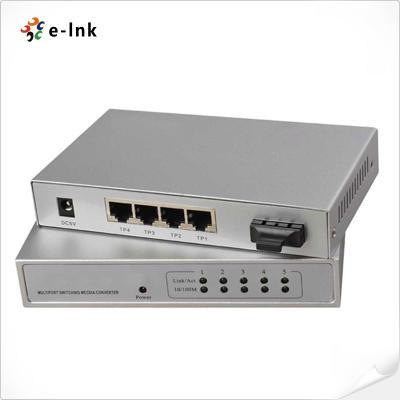 China 10/100/1000M Managed 1FX + 4TX Fiber Switch for sale