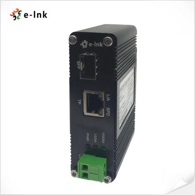 China Mini Industrial 10/100/1000Base-T to 100/1000Base-X SFP Ethernet Media Converter for sale