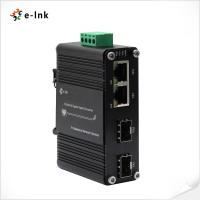 China Mini Industrial 2-port 10/100/1000Base-T + 2-port 100/1000Base-X SFP Ethernet Switch for sale