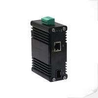 China Mini Industrial 10/100/1000Base-T to 100/1000Base-X SFP Ethernet Media Converter for sale