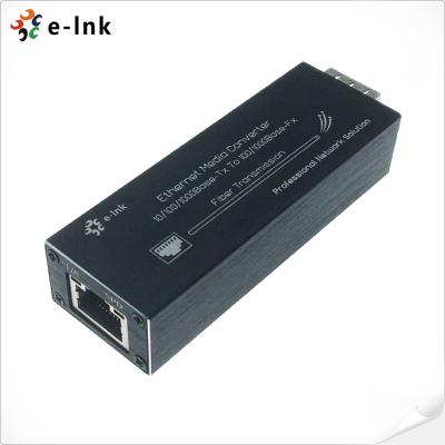 China Micro Mini 10/100/1000BASE-T to 100/1000BASE-X SFP Media Converter for sale