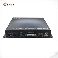 China 1Ch 1080P DVI + 1Ch USB KVM + 1Ch RS232 + 1Ch Bidi Stereo Audio + 1Ch GPIO over Fiber Extender for sale