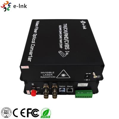 China 4-Ch 1080P HD Video + 1-Ch 10/100M Ethernet + 1-Ch FXO/FXS Telephone + 1-Ch Backward Data RS485 over Fiber Converter for sale