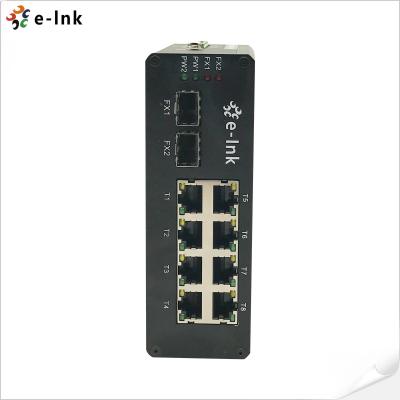 China Industrial 8-Port Gigabit Switch - 2x SFP -40°C to 80°C DIN-Rail for sale