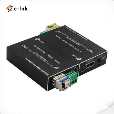 China Mini 4K HDMI Fiber Extender with RS232 & External Audio for sale