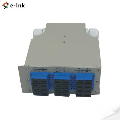 China 12SC Duplex DIN-Rail Patch Panel 24-Port Industrial Grade -40°C to 80°C for sale