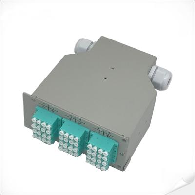 China 12LC Quad DIN-Rail Patch Panel 48-Port Ultra-High Density IP20 for sale