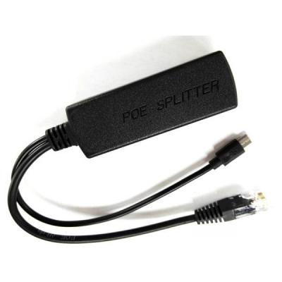 China 10/100/1000M 5V 2A PoE Splitter with Micro USB port for sale
