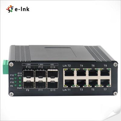 China Industrial L2+ 8-Port 10/100/1000T + 4-Port 1G SFP + 2-Port 10G SFP+ Managed Ethernet Switch for sale