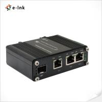 China Mini Industrial 3-Port 10/100/1000T 802.3at PoE + 1-Port 100/1000X SFP Ethernet Switch with 12~48VDC Input and Voltage Booster for sale