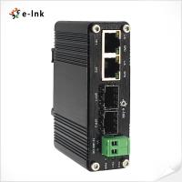 China Mini Industrial 2-port 10/100/1000Base-T + 2-port 100/1000Base-X SFP Ethernet Switch for sale