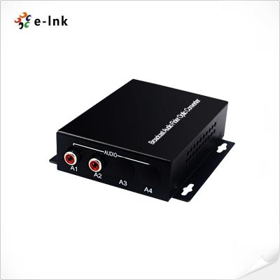 China 2Ch RCA Audio over Fiber Optical Converter for sale
