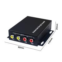 China 2Ch Bi-directional RCA Audio over Fiber Optical Converter for sale
