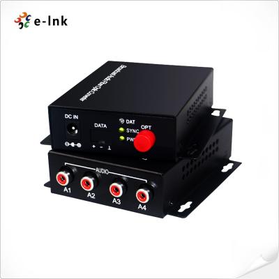 China 4Ch RCA Audio over Fiber Optical Converter for sale
