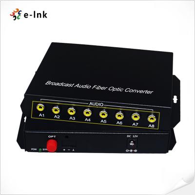China 8Ch RCA Audio over Fiber Optical Converter for sale