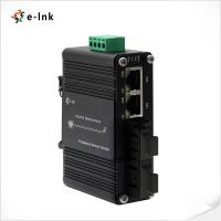 China Mini Industrial 2-Port 10/100/1000T 802.3at PoE + 2-Port 100/1000Base-X SFP Ethernet Switch with 12~48VDC Power Booster Function for sale