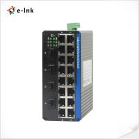 China 16 Port Industrial Unmanaged Ethernet Switch with 10/100M Auto-Negotiation 4x1000Base-FX SFP for sale