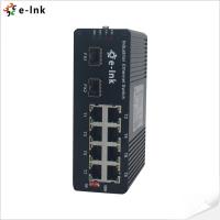 China Industrial 8-port 10/100/1000BASE-T + 2-port 1000BASE-SFP 250m PoE Switch for sale