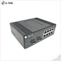 China Industrial 8-Port 10/100/1000T 802.3at PoE + 2-Port 100/1000BASE-X Ethernet Switch for sale