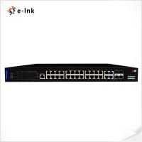 China Industrial Managed 24-Port 1000M 802.3at PoE+ Switch 720W 802.3at 4xTP/SFP Combo for sale