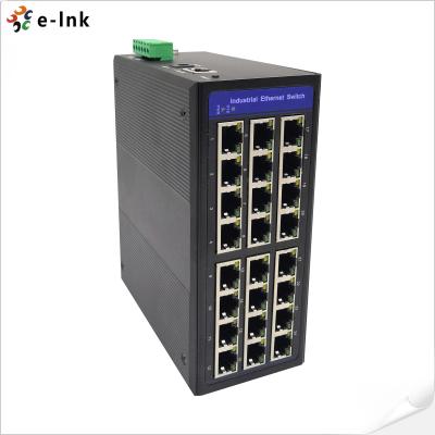 China Industrial 1000M 24-Port Managed Switch Gigabit Ethernet DIN-Rail Mount for sale