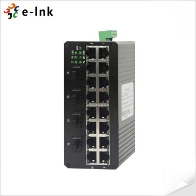 China 16-port 10/100Base-T + 4-port 1000Base SFP Industrial Ethernet Switch for sale