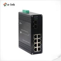 China Industrial 8-Port 10/100/1000M/2.5G 802.3bt PoE + 2-Port 10G SFP+ Ethernet Switch for sale