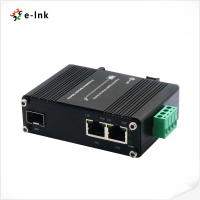 China Mini Industrial 1-Port 100/1000X SFP to 2-Port 10/100/1000T 90W PoE++ Media Converter Supports IEEE802.3af/at PoE+(30W) or IEEE802.3bt PoE++ (90W) for sale