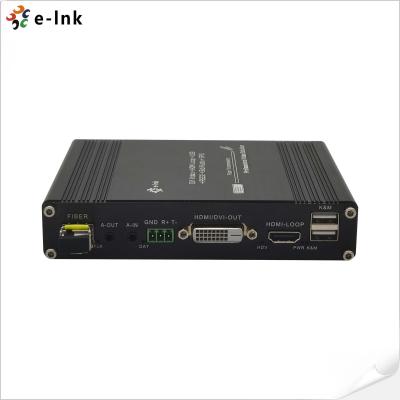 China 1Ch 1080P DVI + USB KVM + 1Ch RS232 + 1Ch Bidi Stereo Audio + 1Ch GPIO over Fiber Extender for sale