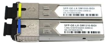 China 1.25Gbps SFP Bi-Directional Transceiver, 60km Reach 1490nm TX / 1550nm RX for sale
