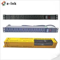 China 19 Inch 1U 8 Port Surge Protection PDU with UL94V-0 Grade Flame Resistant Material for sale