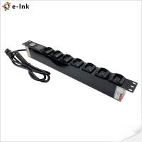 China 19 Inch 1U 8 Port Metered PDU Build-in Power meter with OLED display for sale