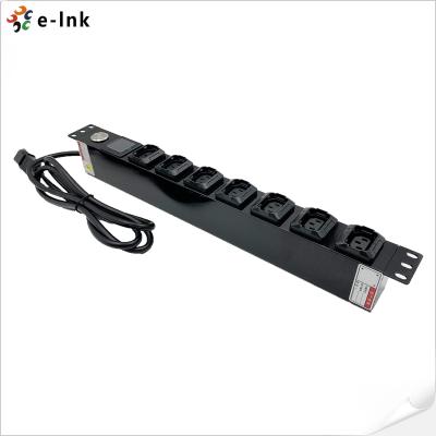 China 19 Inch 1U 8 Port Metered PDU Build-in Power meter with OLED display for sale