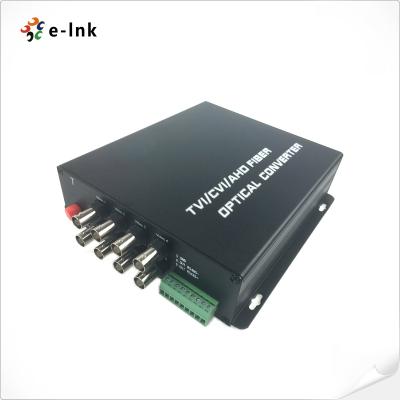 China 8Ch HD-AHD/HD-CVI/HD-TVI/CVBS 4-in-1 Video Fiber Converter with Industrial wide range of operational temperature for sale