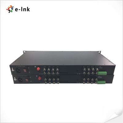 China 16Ch HD-AHD/HD-CVI/HD-TVI/CVBS 4-in-1 Video Fiber Converter with Plug and play simple installation for sale