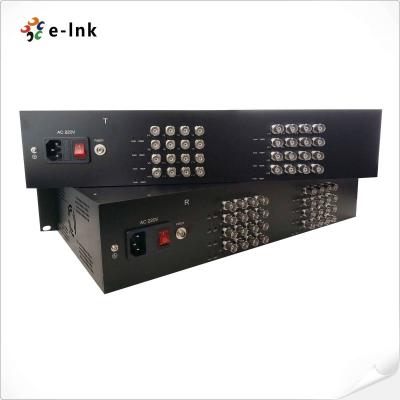 China 32Ch HD-AHD/HD-CVI/HD-TVI/CVBS 4-in-1 Video Fiber Converter Non-compression coding technology for sale