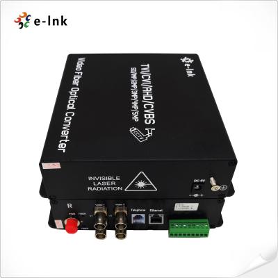China 4-Ch 1080P HD Video + 1-Ch 10/100M Ethernet + 1-Ch FXO/FXS Telephone + 1-Ch Backward Data RS485 over Fiber Converter for sale