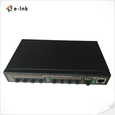 China 8x1000M SFP ports + 1x1000M SFP/TP port (Combo) uplink Managed Fiber Switch for sale