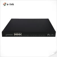 China 12 10G SFP+ Fiber ports + 8 10/100/1000M Copper RJ45 ports Managed Ethernet Fiber Switch for sale