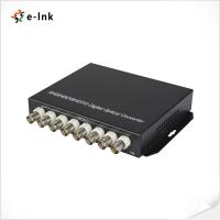 China 8 Channel HD Video over Optical Fiber Transmitter and Receiver with 10-bit digital video encoding and uncompressed for sale