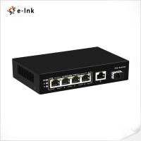 China 4-port 10/100/1000BASE-T PoE and 1-port Gigabit TP/SFP Uplink Ethernet Switch for sale