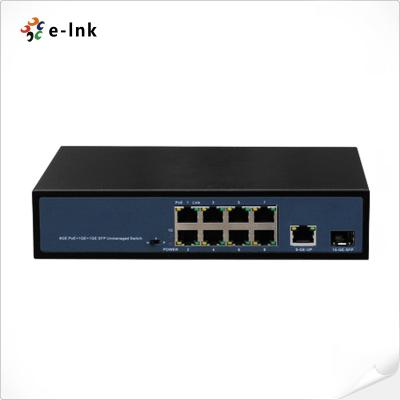 China 8-Port 10/100/1000T 802.3at PoE + 1-Port Uplink Ethernet + 1-Port Gigabit SFP Ethernet Switch for sale