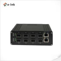 China Industrial Optical Fiber Switch 1000M 2-port RJ45 + 8-port 1000M SFP DIN Rail for sale