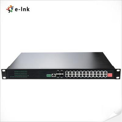 China Industrial L2+ Rackmount Managed Ethernet Switch 1000M 24 Port 802.3at+ 4 x SFP for sale