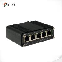China Industrial 1-Port 802.3bt PoE++ to 4-Port 802.3af/at Gigabit PoE Extender Support DIN-Rail & Wall-mount installation for sale