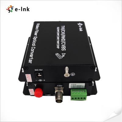 China 1Ch 5MP HD-AHD/HD-CVI/HD-TVI/CVBS 4-in-1 Video Fiber Converter for sale