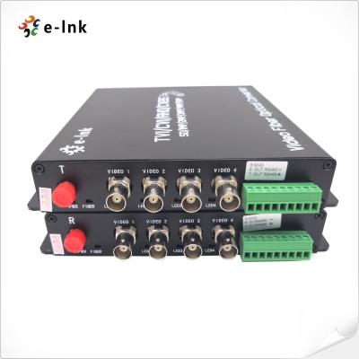 China 4Ch 5MP HD-AHD/HD-CVI/HD-TVI/CVBS 4-in-1 Video Fiber Converter for sale