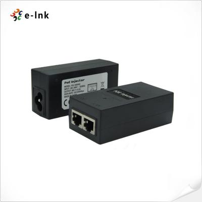China 10/100/1000Mbps 24V 24W POE Injector with Power Cord Remotely power Equipment Through CAT 5/6 Cable up to 100m (328ft) for sale