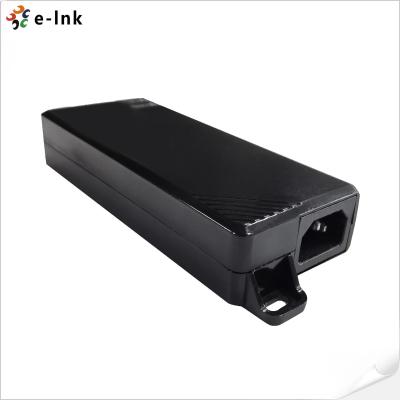 China 10/100/1000/2.5G/5G/10G 802.3bt 90W PoE Injector with Power Cord  with 2x 10G Mbps RJ45 ports for sale